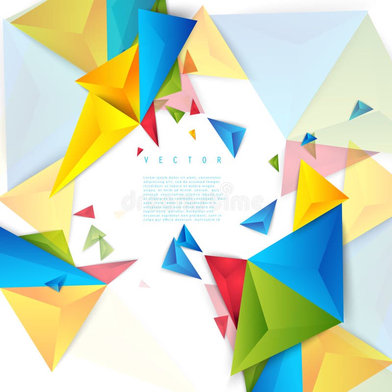 Abstract Polygon Triangle Background Stock Illustration - Illustration ...