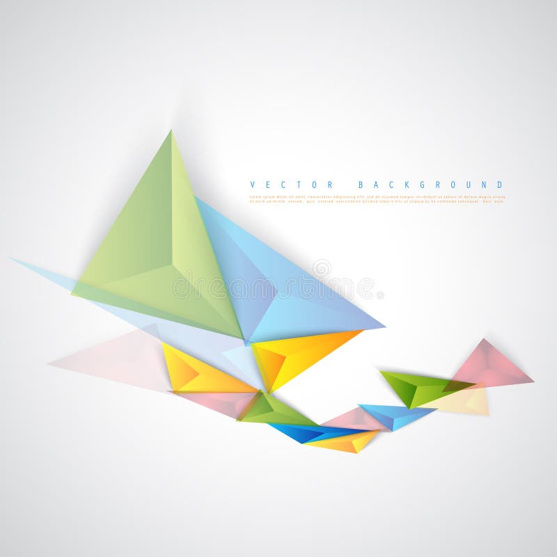 Vector Color Background Abstract Polygon Triangle Stock Vector ...