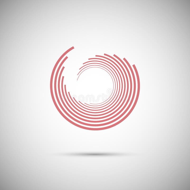 Vector Color Circle Line Twirl Design Stock Vector - Illustration of ...