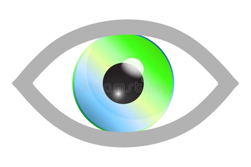 Vector Color Eye. Illustration Stock Vector - Illustration of concept ...