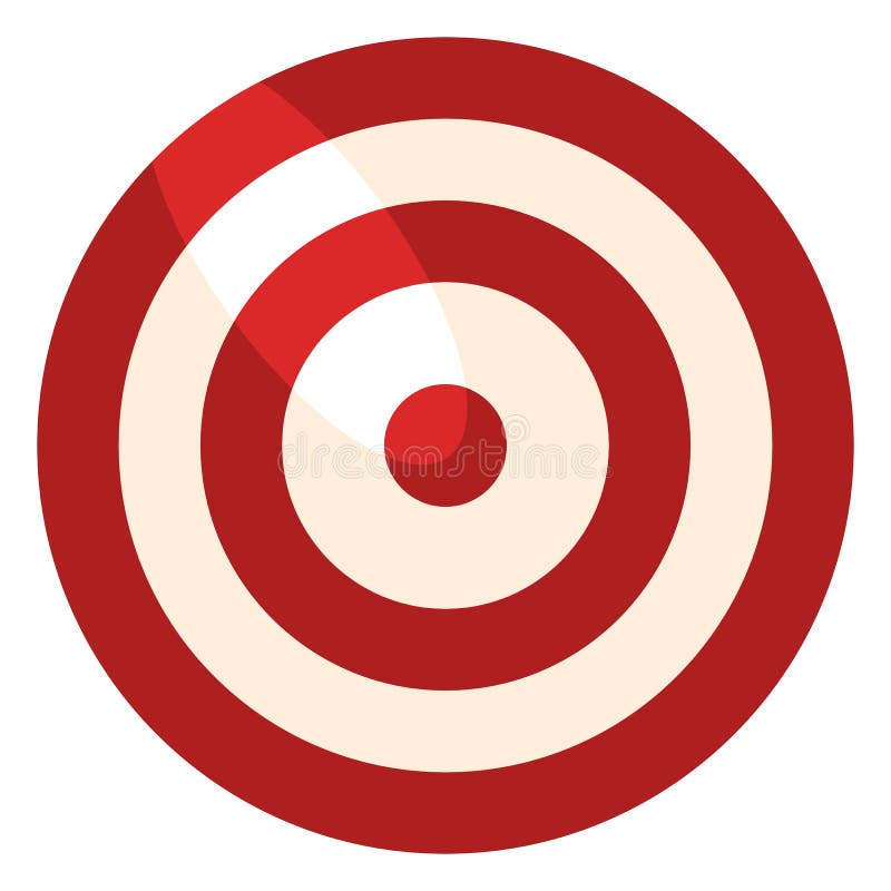 Vector Color Flat Target Icon Stock Vector - Illustration of info ...