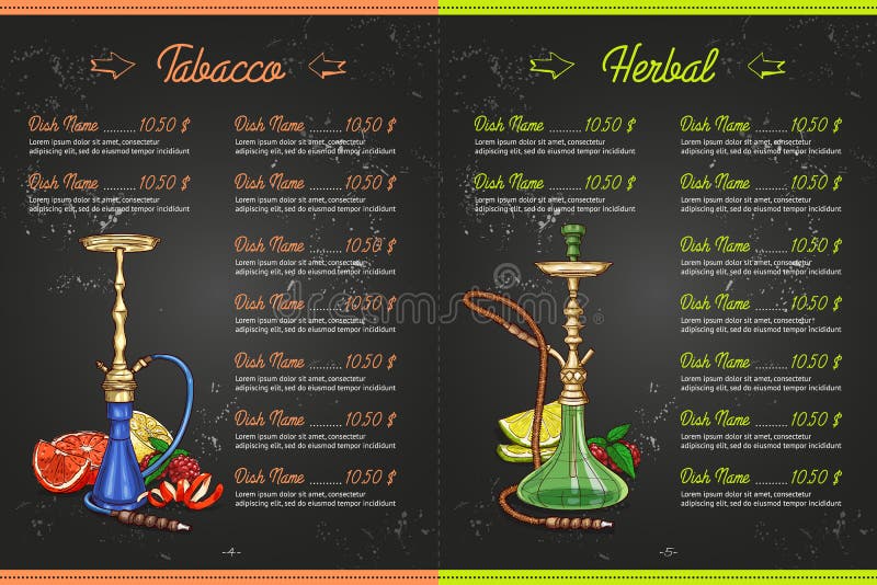 Menu Shisha Stock Illustrations – 202 Menu Shisha Stock Illustrations ...