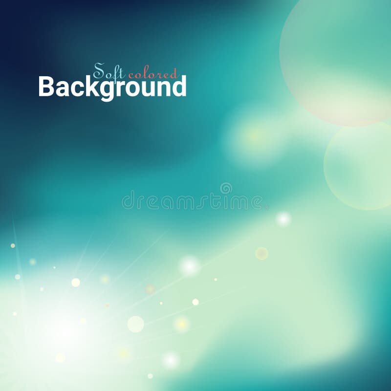 Defocused Rays Lights Bokeh Abstract Vector Banner Stock Illustration ...