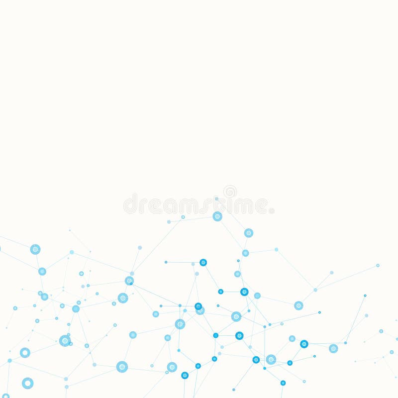 Vector Color Network Connection and DNA Atom Stock Vector ...