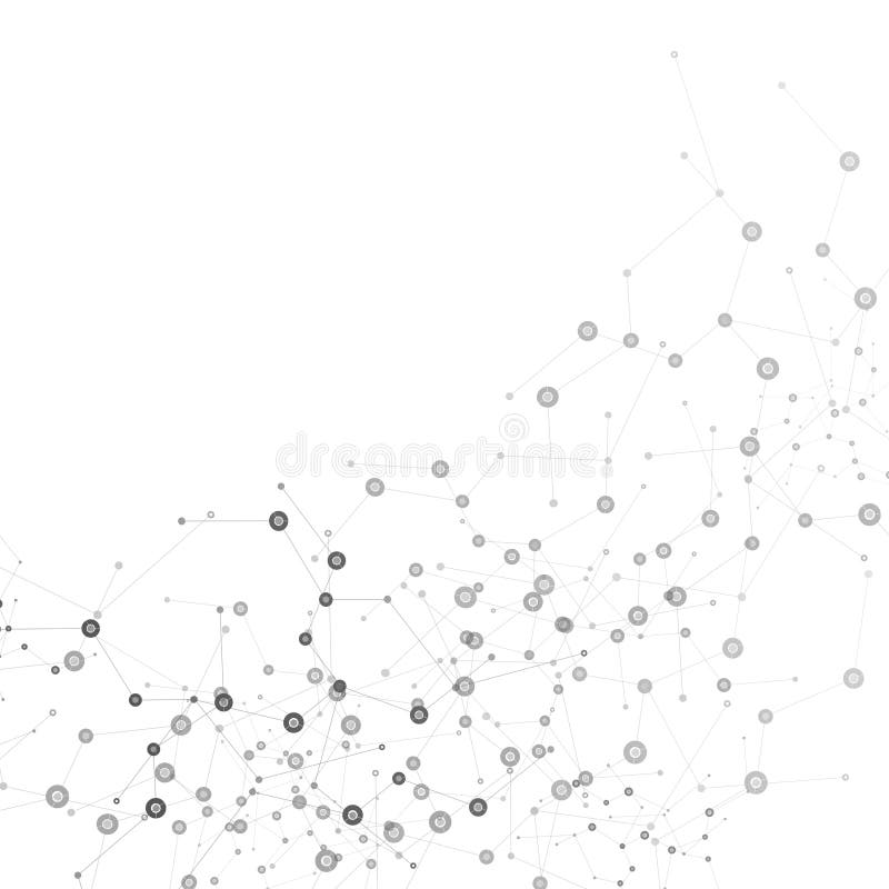 Vector Color Network Connection and DNA Atom Stock Vector ...