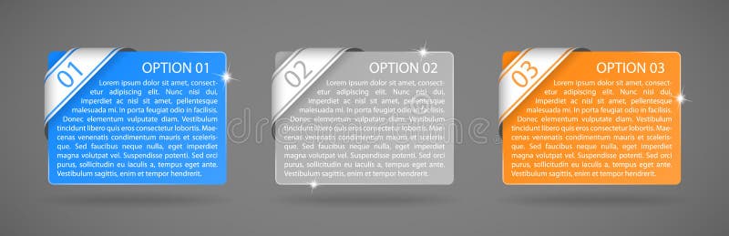 Option labels stock vector. Illustration of icon, media - 27555282