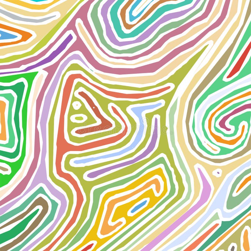 Vector Color Pattern, Curved Lines, Black and White Grunge Background ...