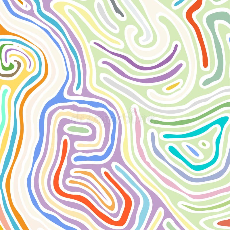 Vector Color Pattern, Curved Lines, Black and White Grunge Background ...