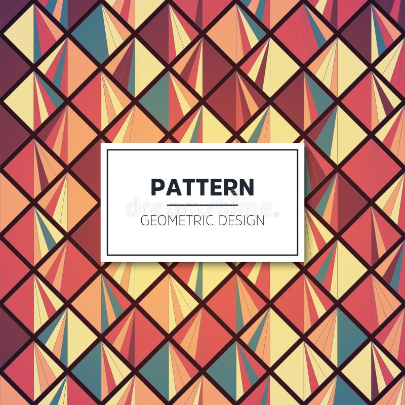 Vector Color Pattern. Geometric Background Stock Vector - Illustration ...