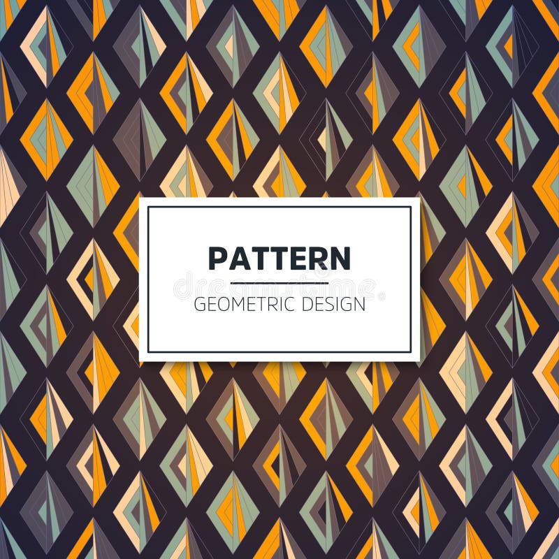 Vector Color Pattern. Geometric Background Stock Vector - Illustration ...