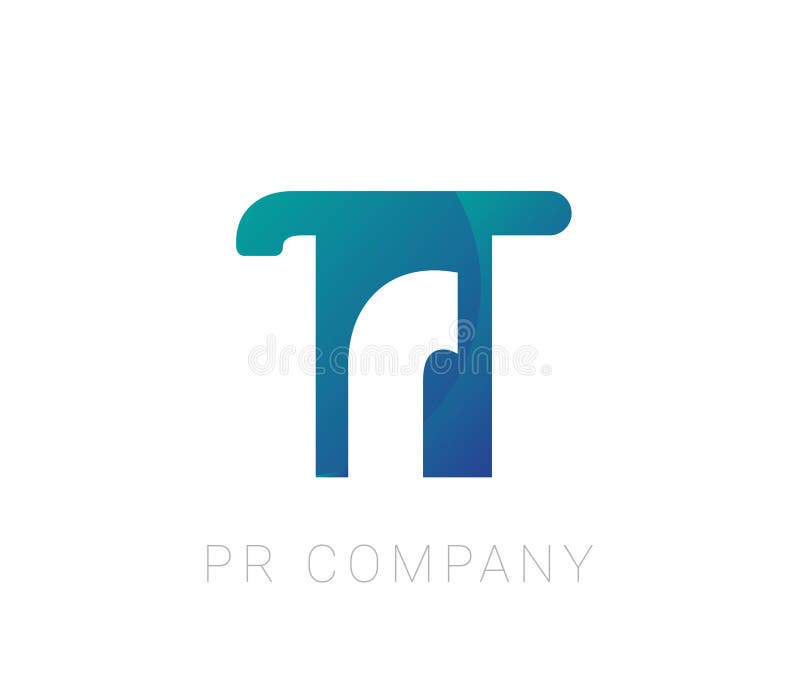 Vector Color Pr Company Logo Stock Vector - Illustration of bright ...