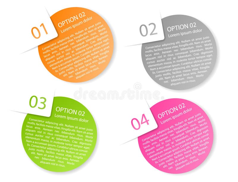 Infographic Template Option Squares Stock Vector - Illustration of ...