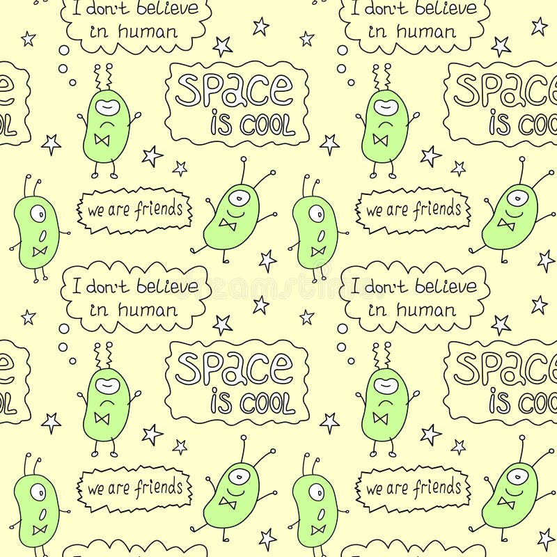 Monster Repeating Background Stock Illustrations – 933 Monster ...