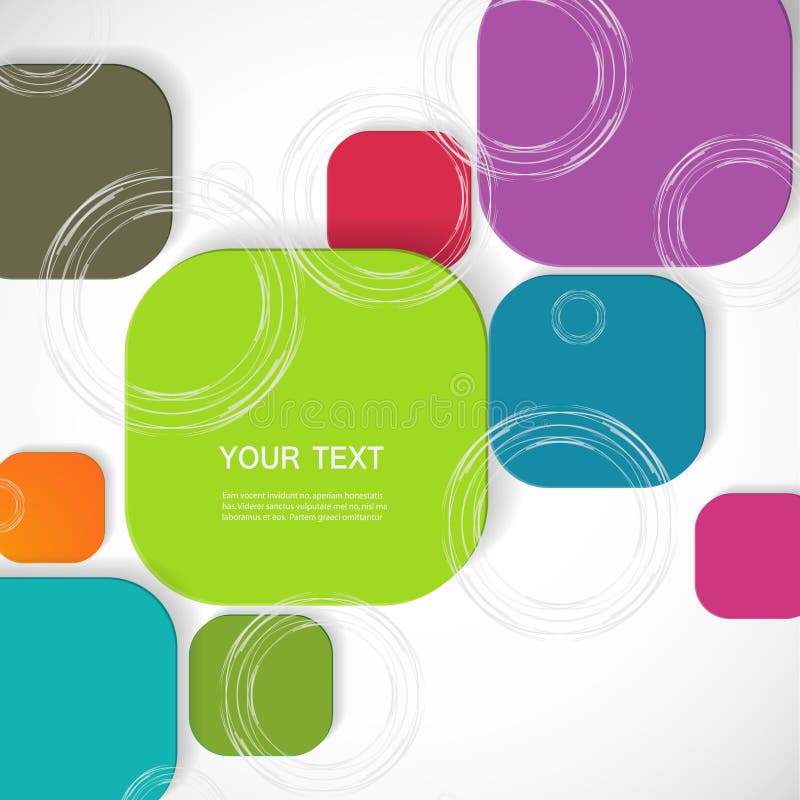 Vector Color Square Connection Eps Stock Vector - Illustration of ...