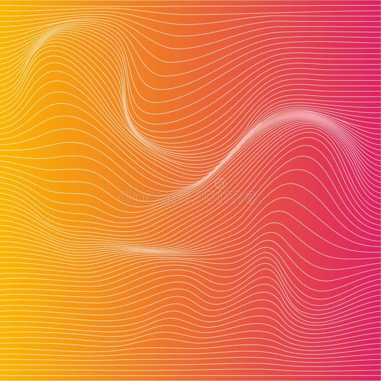 Vector Color Stripe Deformation Background. Stock Vector - Illustration ...