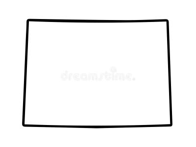 Vector Colorado Outline, United States of America. Stock Vector ...