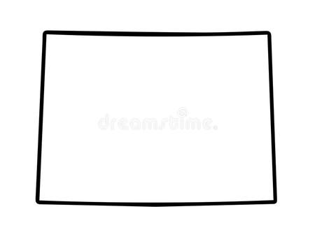 Vector Colorado Outline, United States of America. Stock Vector ...