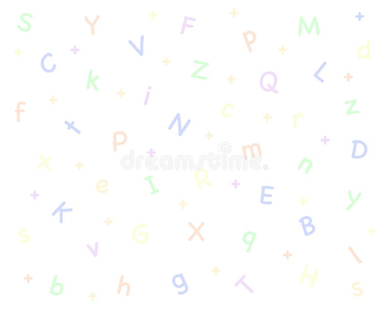 Pastel Sign Language Alphabet Flashcards - 2 Stock Illustration ...