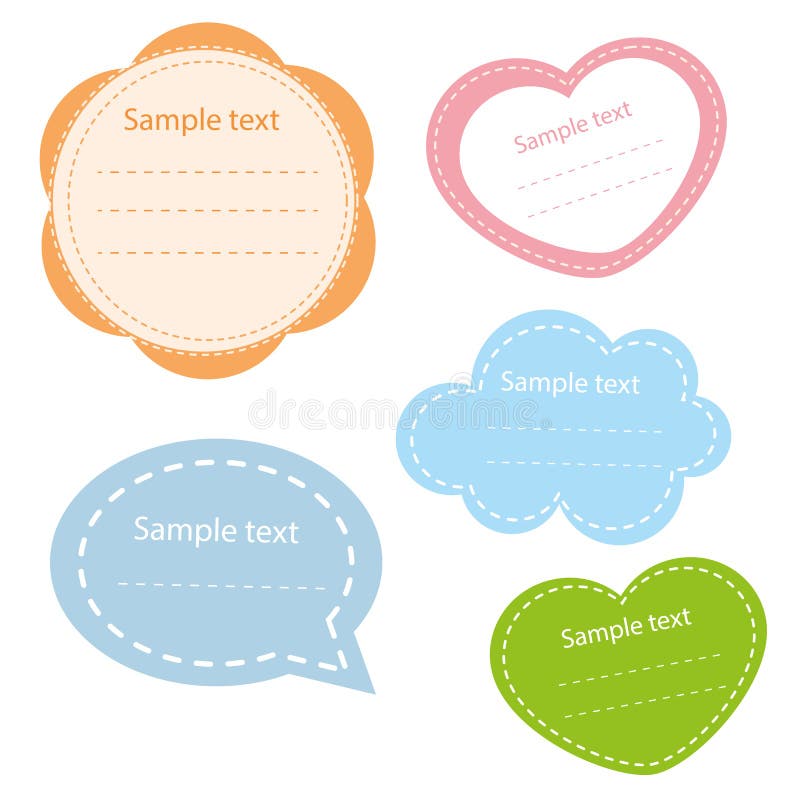 Vector Colored Bubbles of Different Shapes Stock Illustration ...