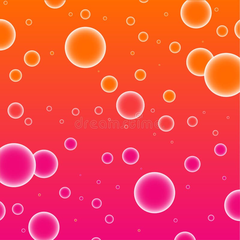 Red Bubbles on Rainbow Forms, Abstract Texture and Background Stock ...