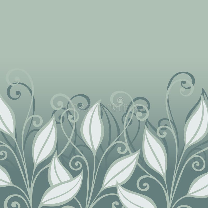 Vector Colored Floral Layout with Leaves Stock Vector - Illustration of ...