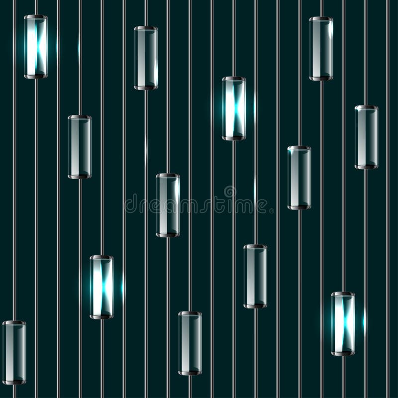 Vector Colored Glass Bulbs Seamless Pattern Stock Vector - Illustration ...