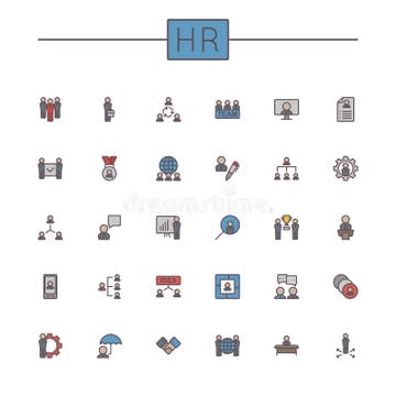 White Hr Icons Stock Illustrations – 789 White Hr Icons Stock ...