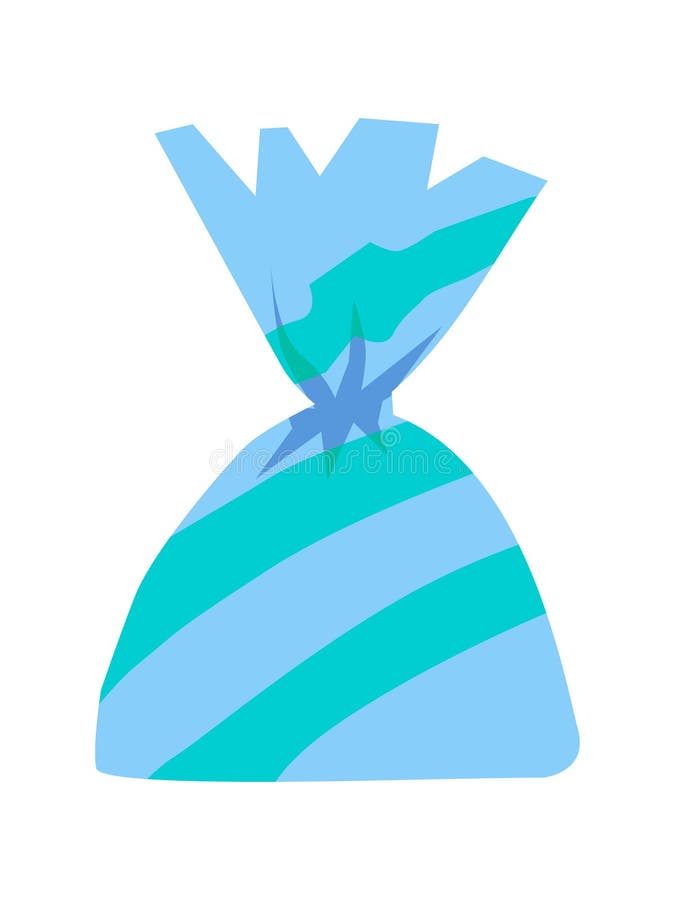 Vector, Colored Illustration of Candy in Colorful Wrapper Stock ...