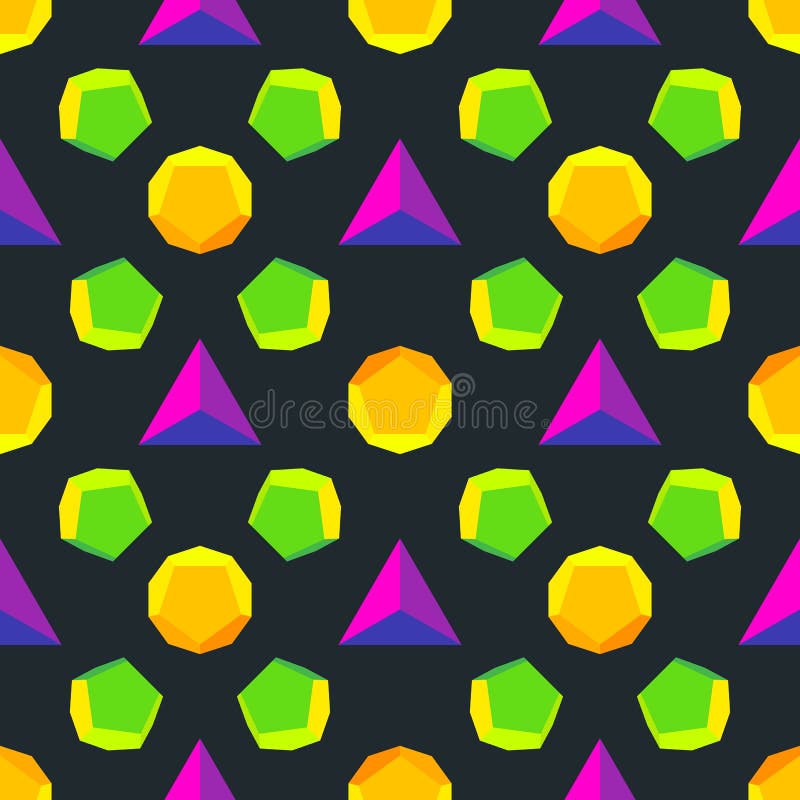 Colored Polyhedrons Stock Illustrations – 688 Colored Polyhedrons Stock ...