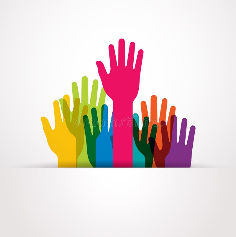 Colored Hands Stock Illustrations – 21,790 Colored Hands Stock ...