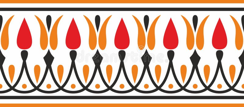 Vector Colored Seamless Classical Greek Meander Ornament. Stock Vector ...