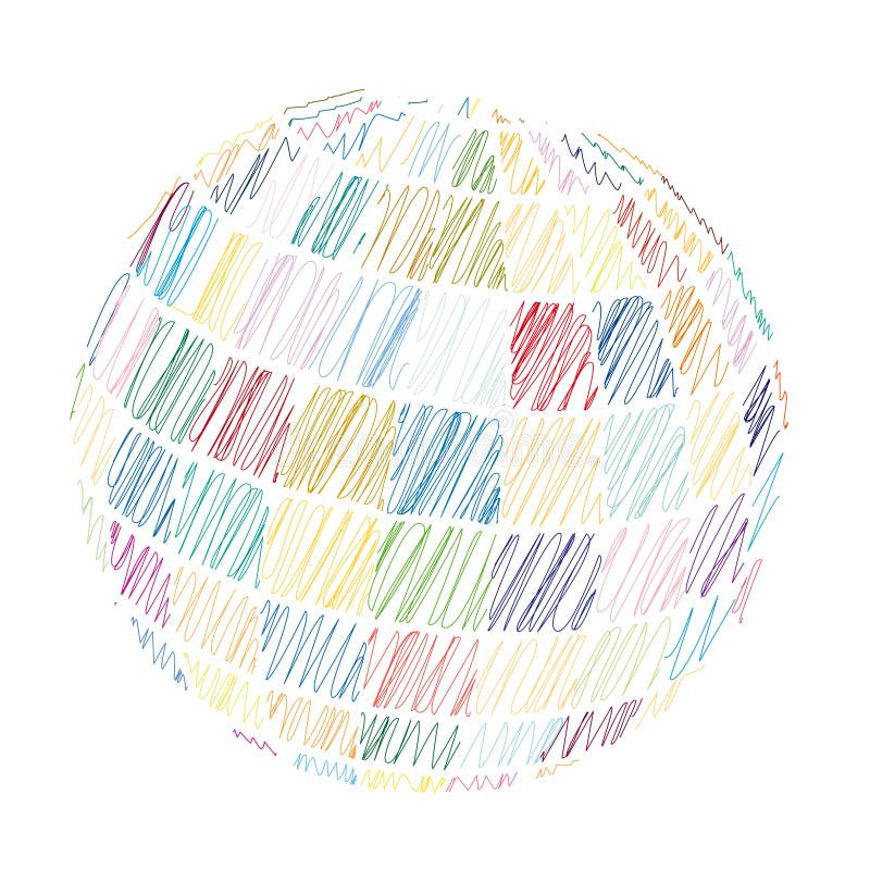 Colored Sphere with Plasma Light Energy Stock Illustration ...