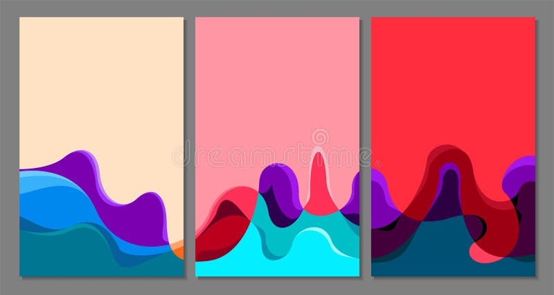 Vector Colorful Abstract Fluid and Liquid Background Modern Minimalist ...