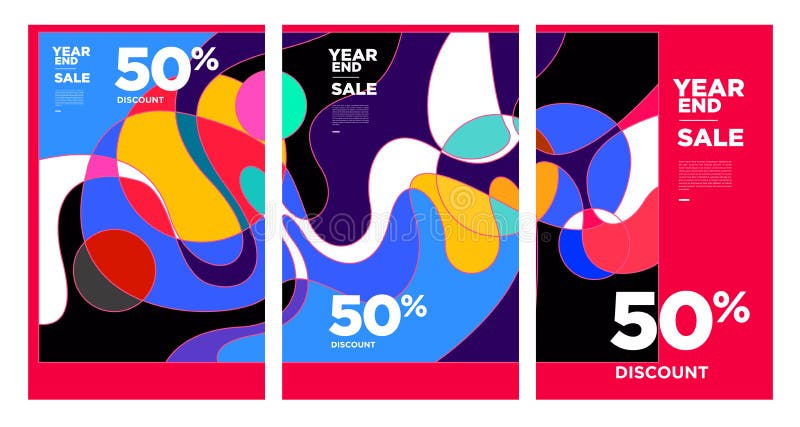 Vector Colorful Abstract Year End Sale Background 2023 Stock Vector ...