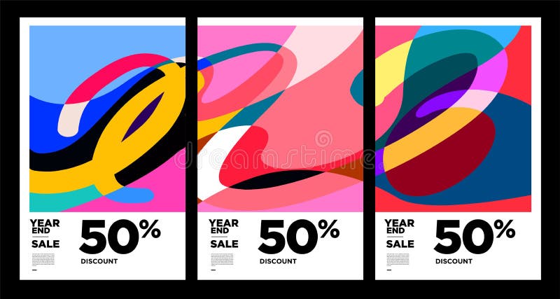 Vector Colorful Abstract Year End Sale Background 2023 Stock Vector ...