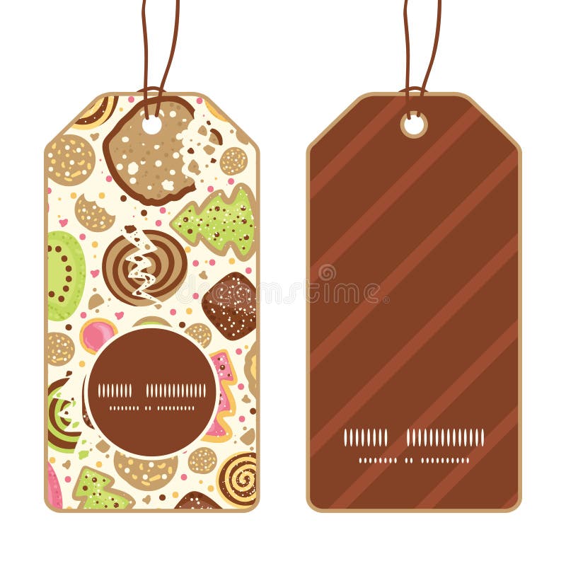 Vector Colorful Cookies Vertical Round Frame Stock Vector ...