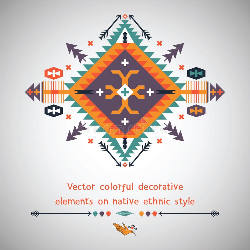 Native tribal designs stock vector. Illustration of graphic - 25471847