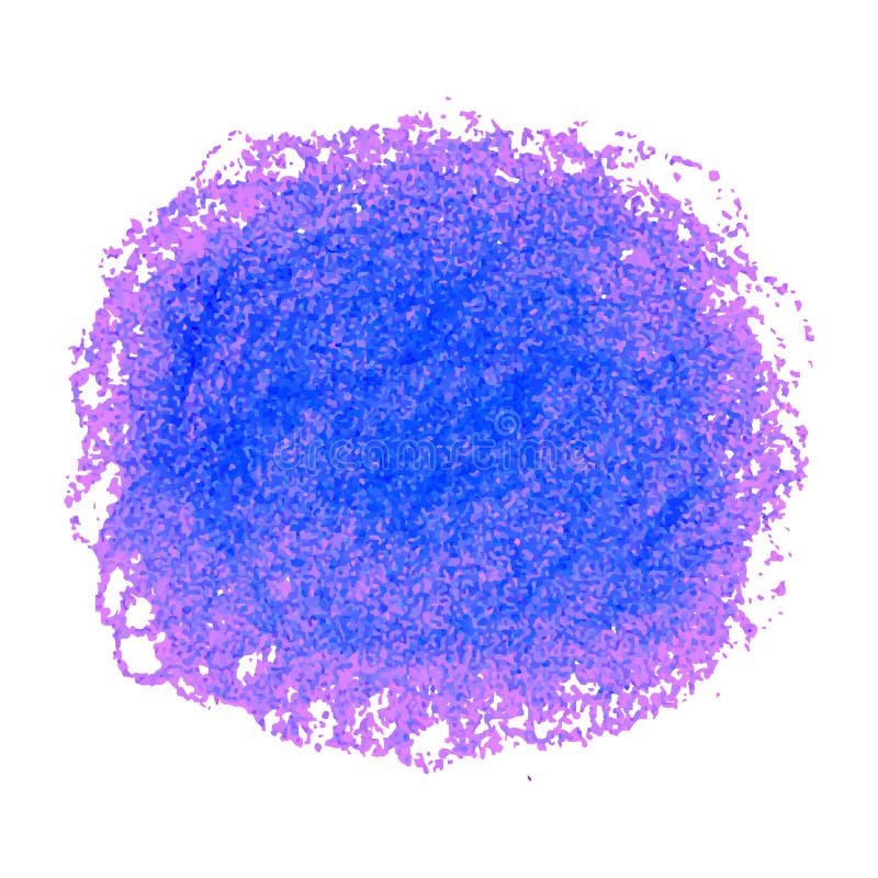 Purple Crayon Scribble Texture Stain Isolated on White Background Stock ...
