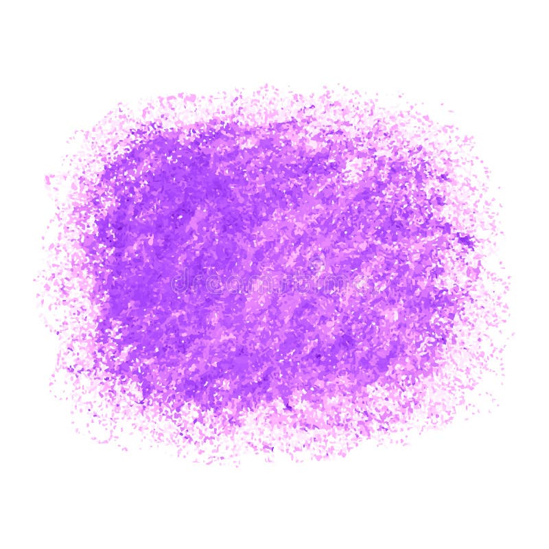 Purple Crayon Scribble Texture Stain Isolated on White Background Stock ...