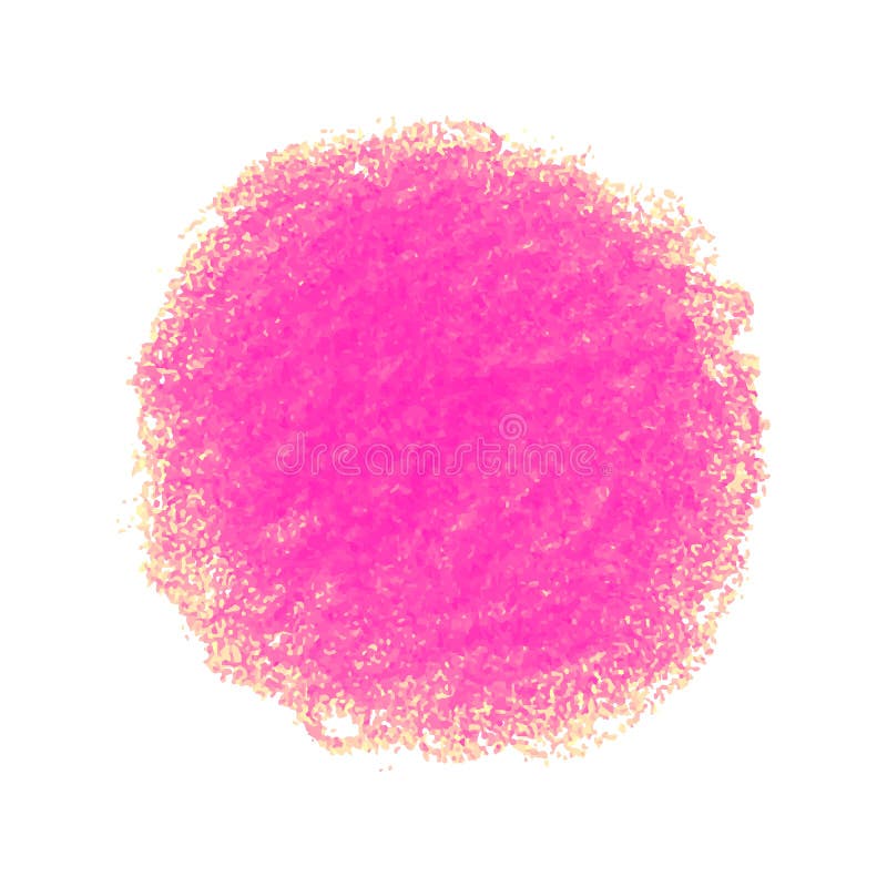 Pink Crayon Scribble Texture Stain Isolated on White Background Stock ...