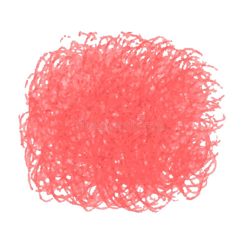 Red Pen Scribble Texture Stain Isolated on White Background Stock ...