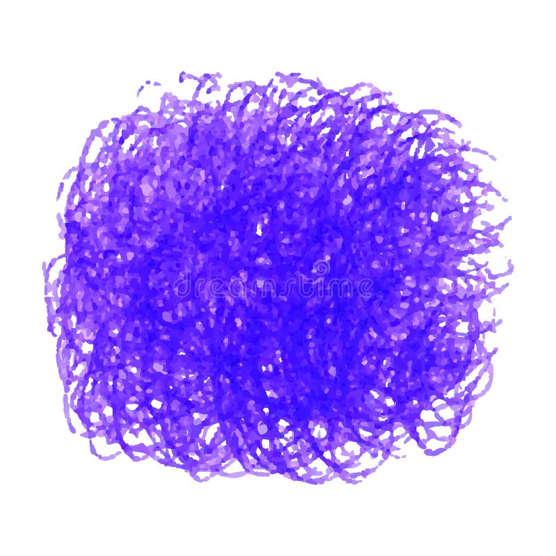 Blue Pen Scribble Texture Stain Isolated on White Background Stock ...