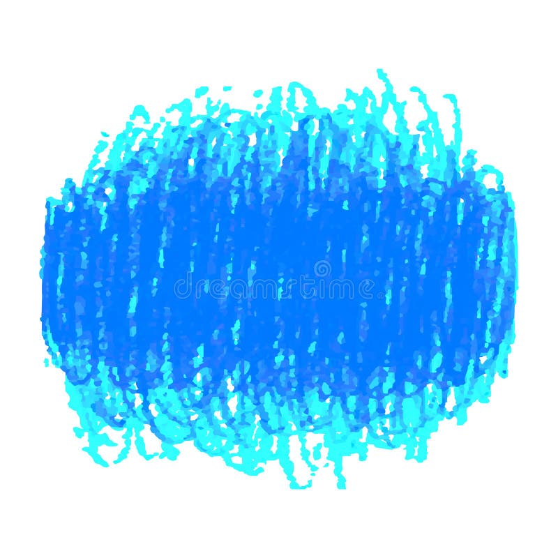 Blue Pen Scribble Texture Stain Isolated on White Background Stock ...