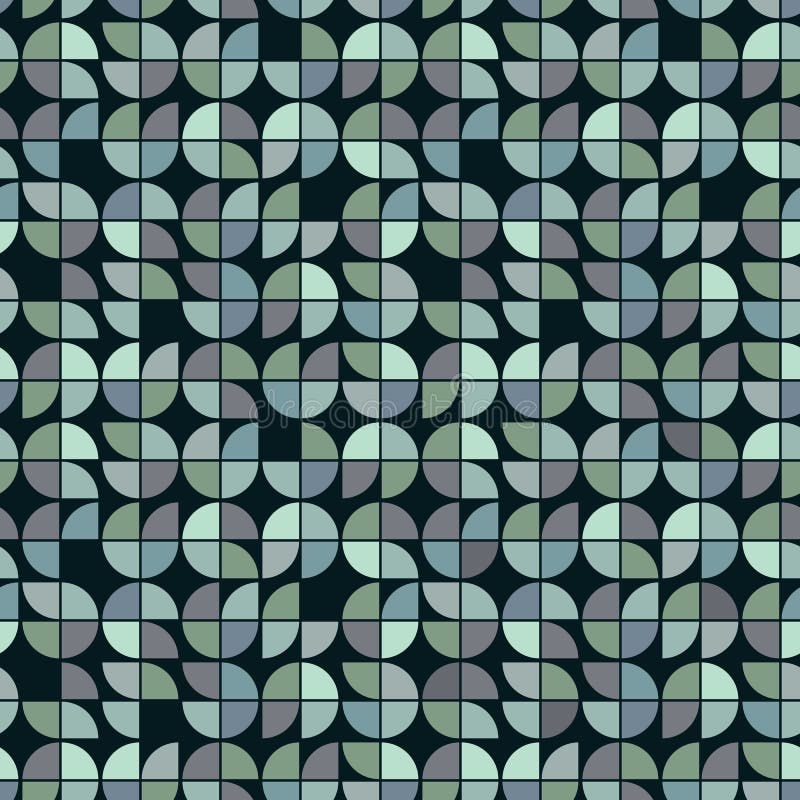 Rounded Abstract Seamless Pattern - Accent for Any Surfaces Stock ...