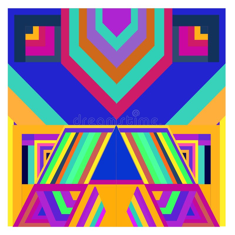 Vector Colorful Geometric and Curve Background Pattern for Feed Stock ...