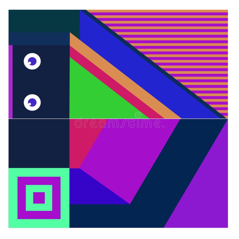 Vector Colorful Geometric and Curve Background Pattern for Feed Stock ...