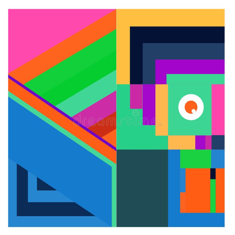 Vector Colorful Geometric and Curve Background Pattern for Feed Stock ...