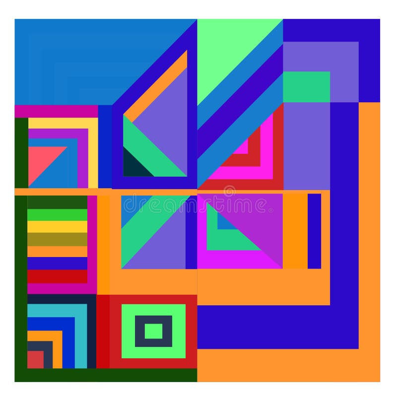 Vector Colorful Geometric and Curve Background Pattern for Feed Stock ...