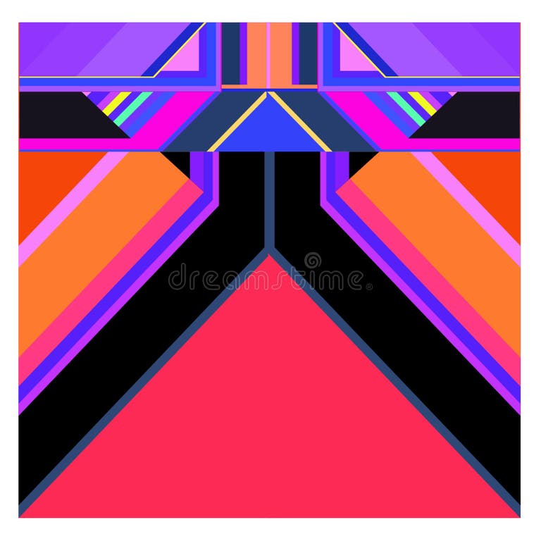 Vector Colorful Geometric and Curve Background Pattern for Feed Stock ...