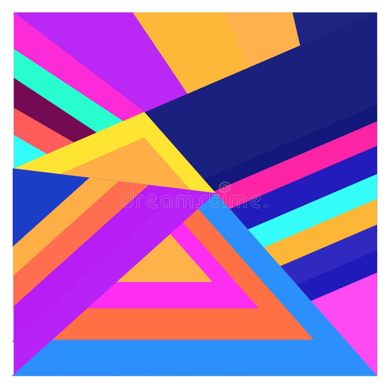 Vector Colorful Geometric and Curve Background Pattern for Feed Stock ...